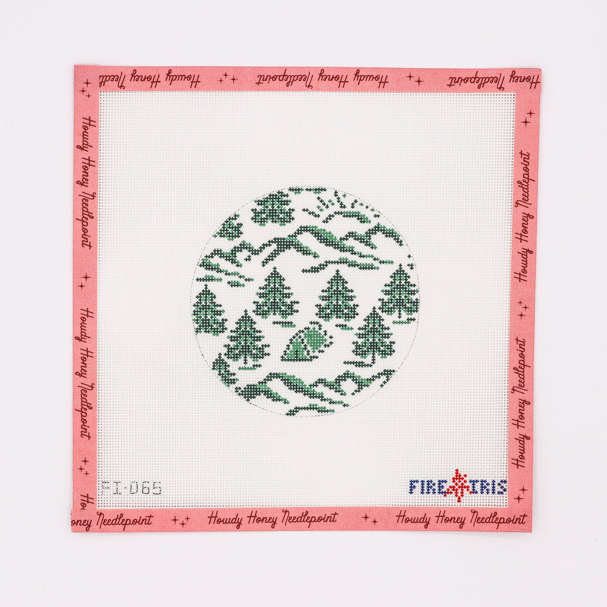 Camp Round – Howdy Honey Needlepoint