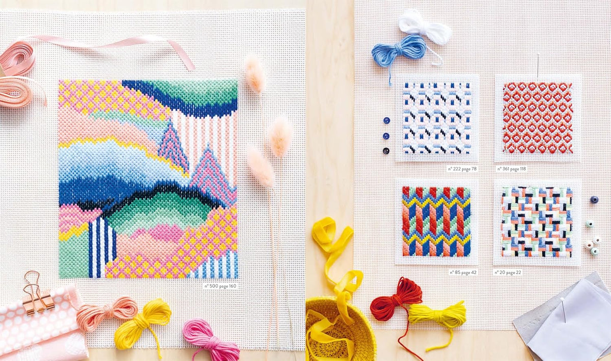 500 Needlepoint Patterns: Easy repeat patterns for tapestry embroidery ...