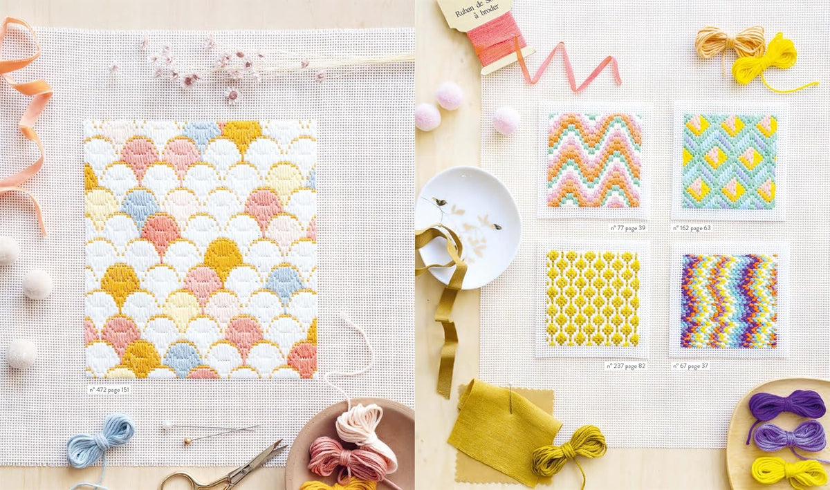 500 Needlepoint Patterns: Easy repeat patterns for tapestry embroidery ...