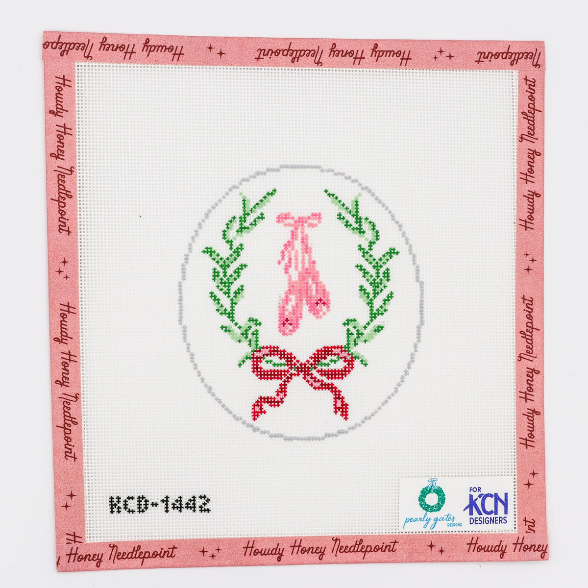 Ballet Oval – Howdy Honey Needlepoint