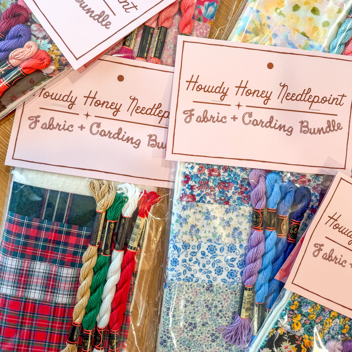Fabric & Cording Bundle – Howdy Honey Needlepoint