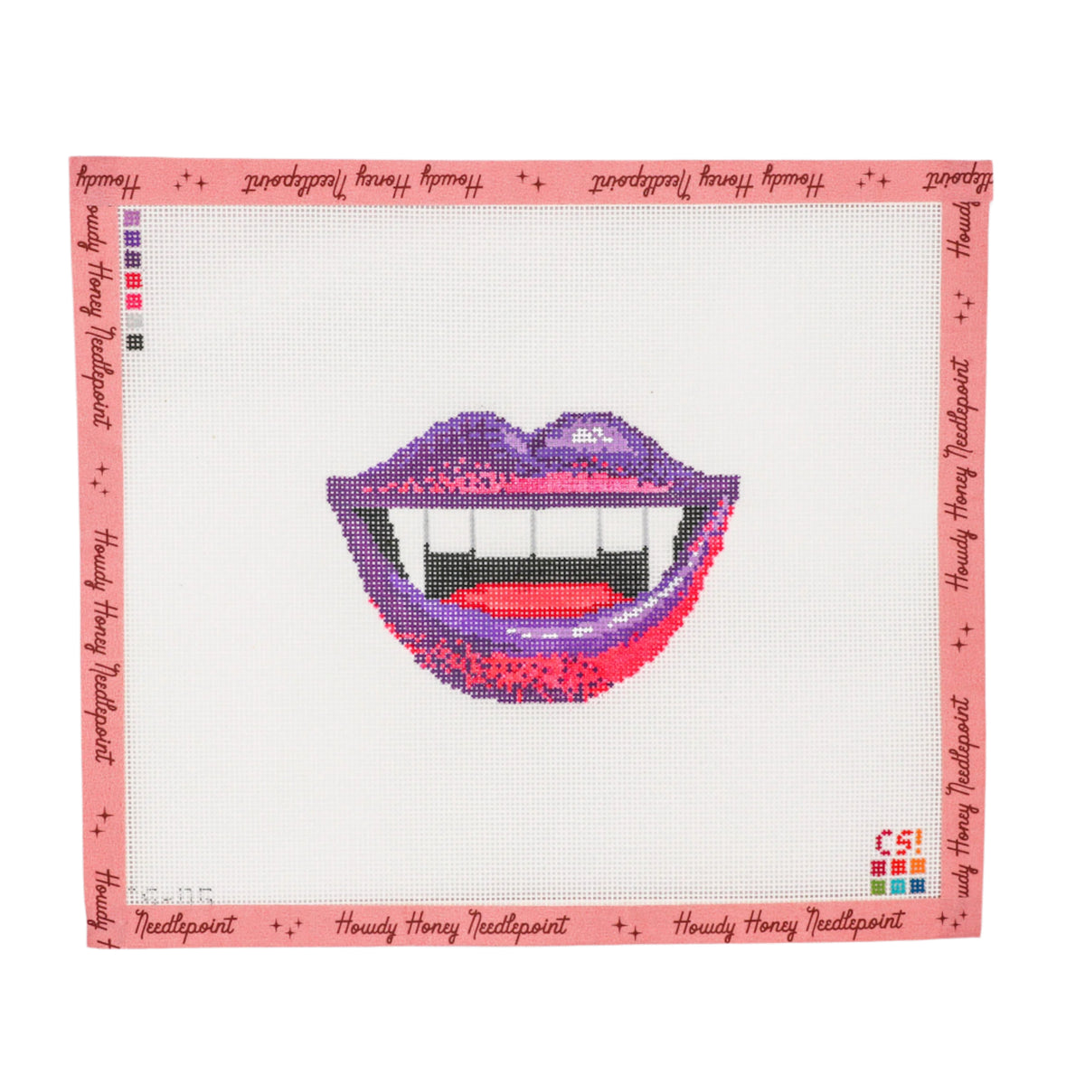 Vampy Lips – Howdy Honey Needlepoint