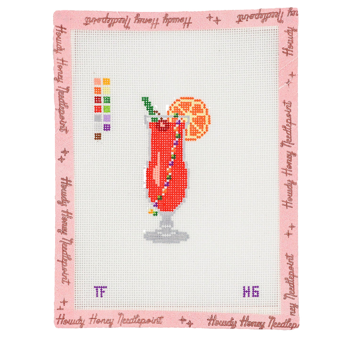 Hurricane Cocktail – Howdy Honey Needlepoint