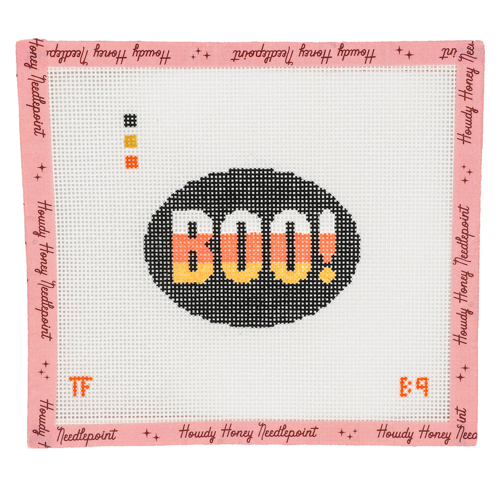 Boo! - Black – Howdy Honey Needlepoint
