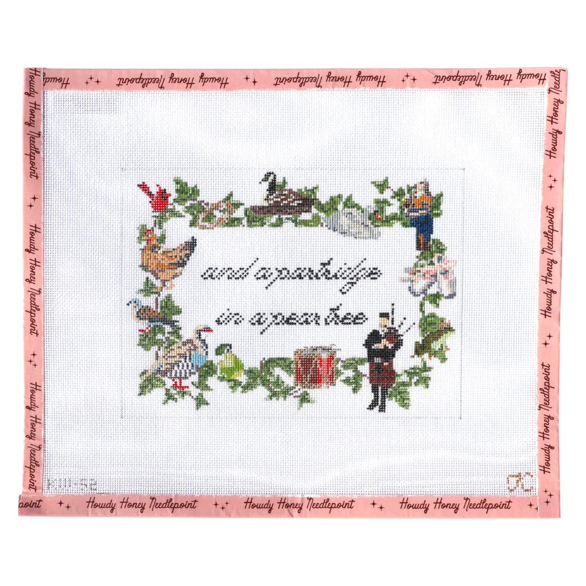 And a Partridge in a Pear Tree – Howdy Honey Needlepoint
